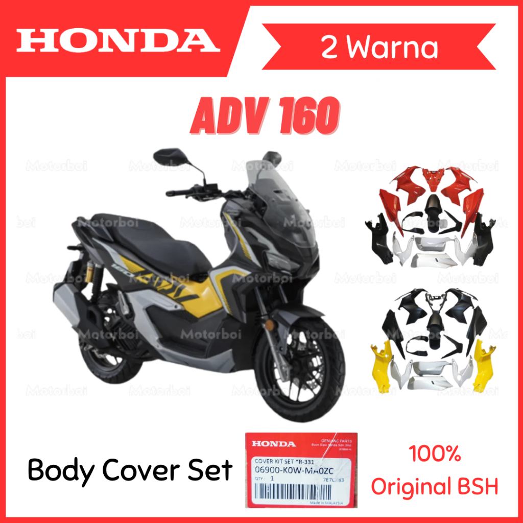 HONDA ADV 160 Body Cover Set 100% Original Honda ADV160 Coverset Kosong ...