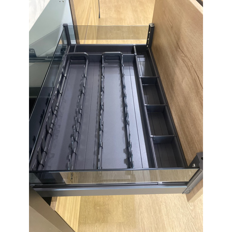 800 900MM Aluminium With Glass Pull Out Kitchen Basket Ready Stock ...