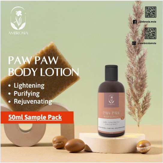 Ambrosia Paw Paw Body Lotion 50ml Travel Pack | Shopee Malaysia