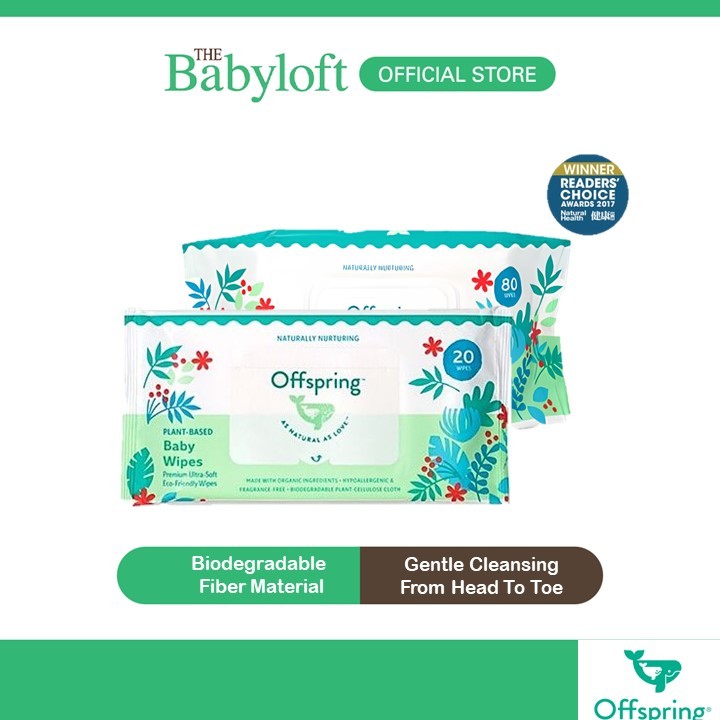 Offspring Plant-Based Baby Wipes | Shopee Malaysia