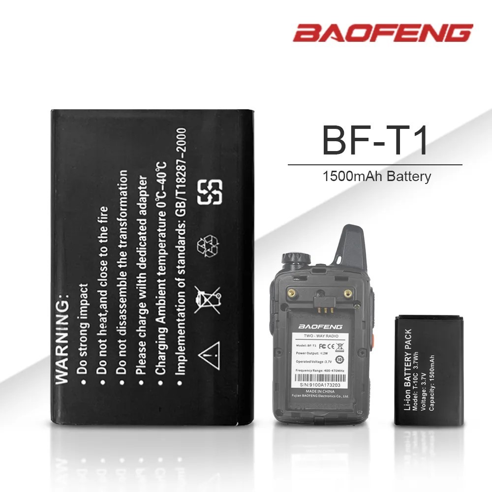 Original BATTERY BFT1 BaoFeng BF-T1 Mini Battery Travel Walkie-Talkie ...