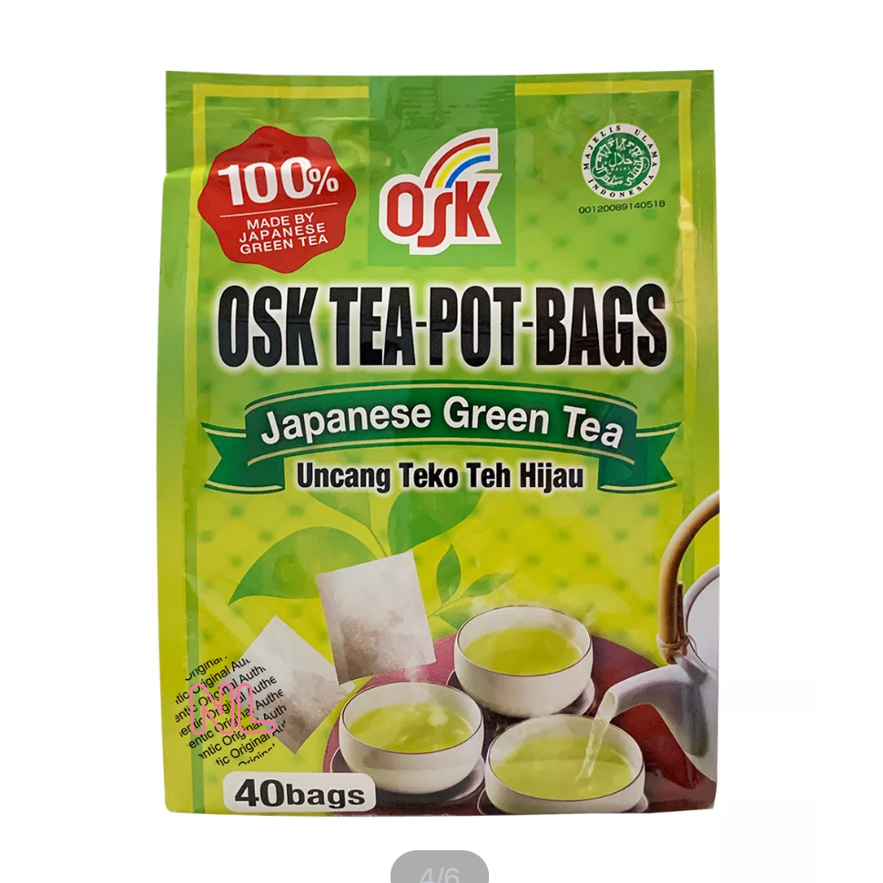 [HALAL] OSK Japanese Green Tea SenCha 日本产OSK 包装绿茶 40P | Shopee Malaysia