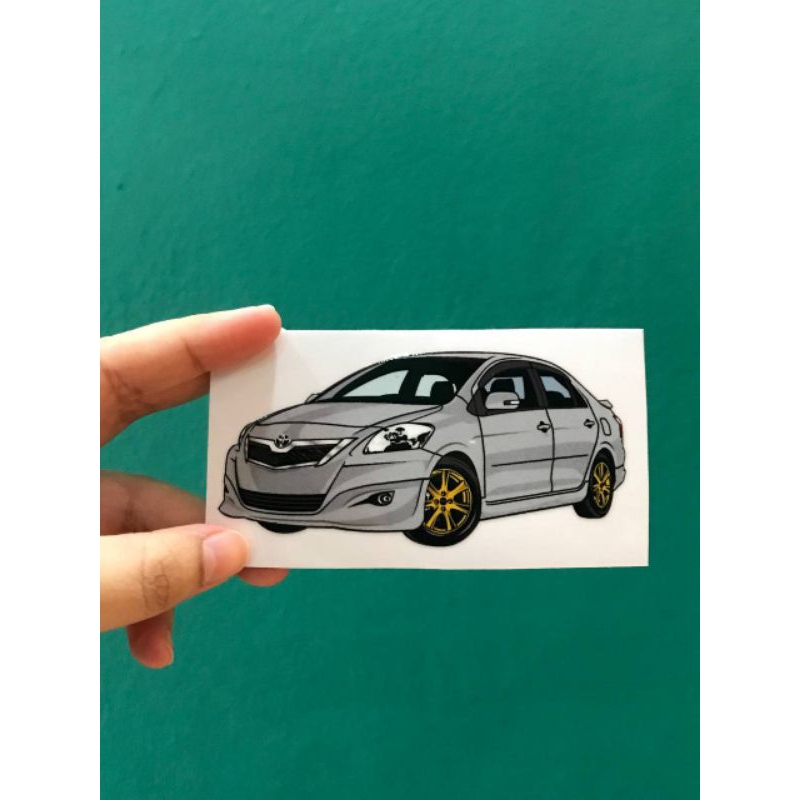 Toyota Vios Dugong Keli UV STICKER | Shopee Malaysia
