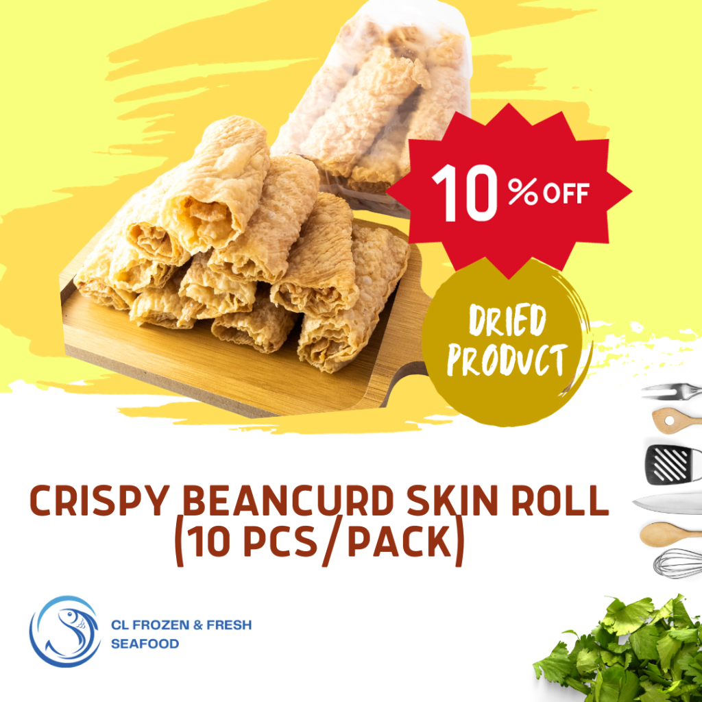 Homemade Premium Ipoh Crispy Beancurd Skin Roll / 怡保腐竹卷 (110g 10pcs ...