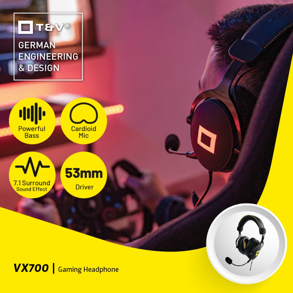 THONET AND VANDER VX700 / VX730 Gamer Headphone Gaming Headphone Gamer ...