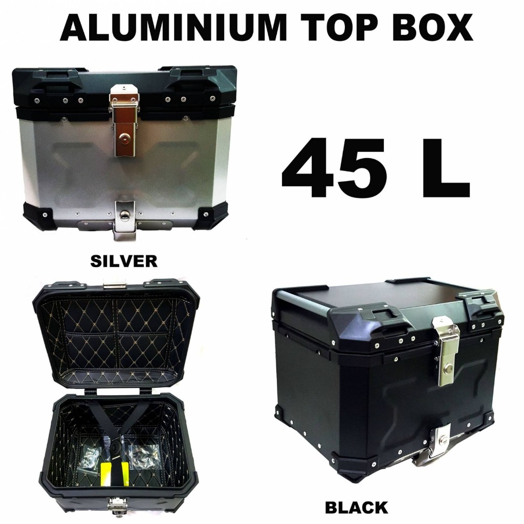 TOP BOX ALLOY (NOT PLASTIC) 45L TOP BOX X TOP BOX 45L 36L TOP BOX BLACK ...