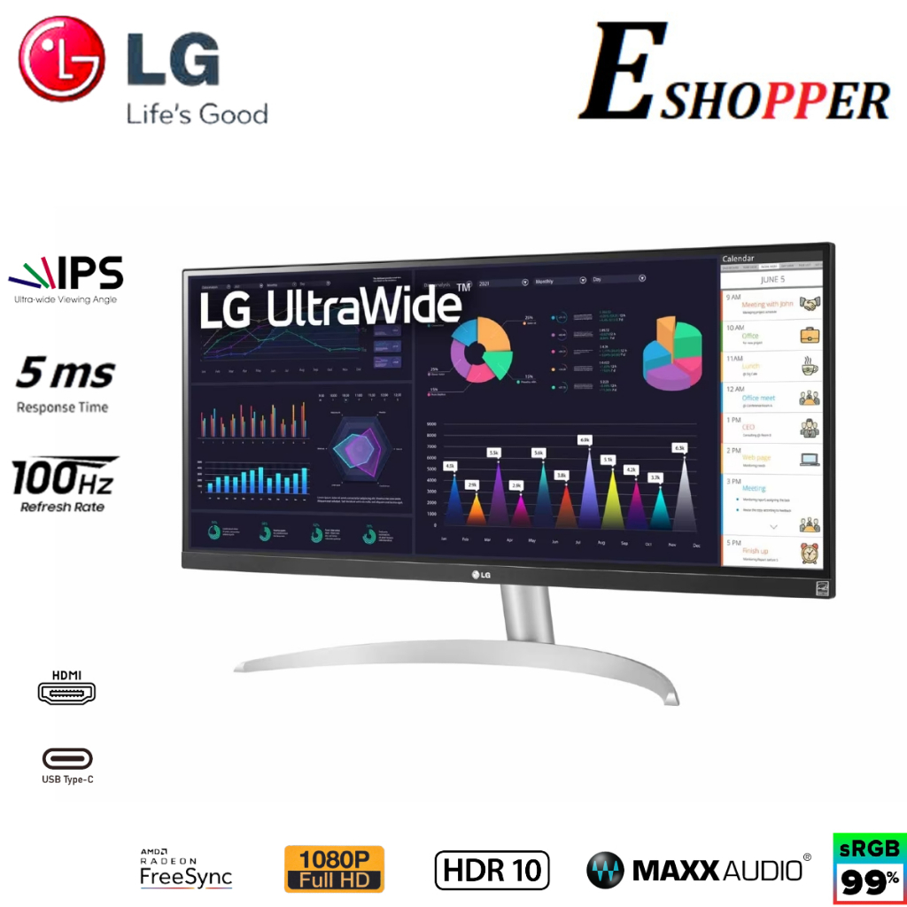 LG 29WQ600 29" ULTRAWIDE FHD (2560x1080) IPS MONITOR | Shopee Malaysia