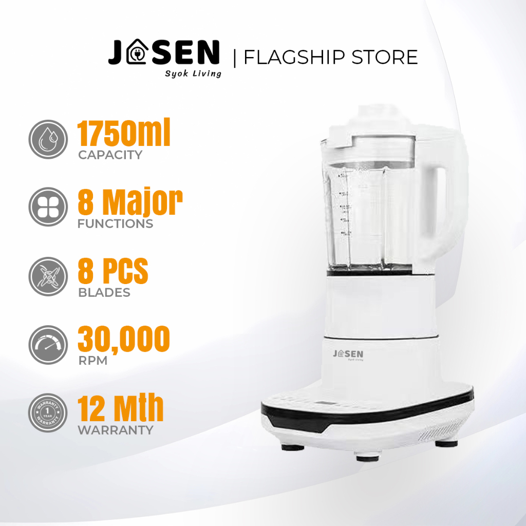 JOSEN 30000RPM 1.75L Multifunction High Speed Cooking Blender Food Processor Soya Maker | Shopee ...