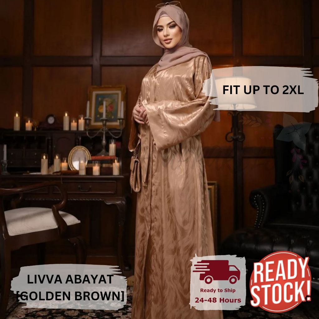 ★Mishkah Apparels★ LIVVA Abayat - Silk Embossed Modest Muslimah ...