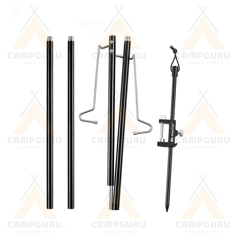 Shinetrip Portable Light Pole with Tray Outdoor Lantern Stand Camping ...
