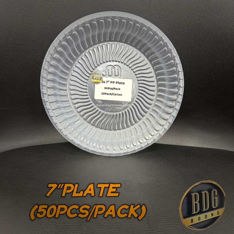 7” DISPOSABLE PP PLATE(50pcs) pinggan plastik disposable tableware ...