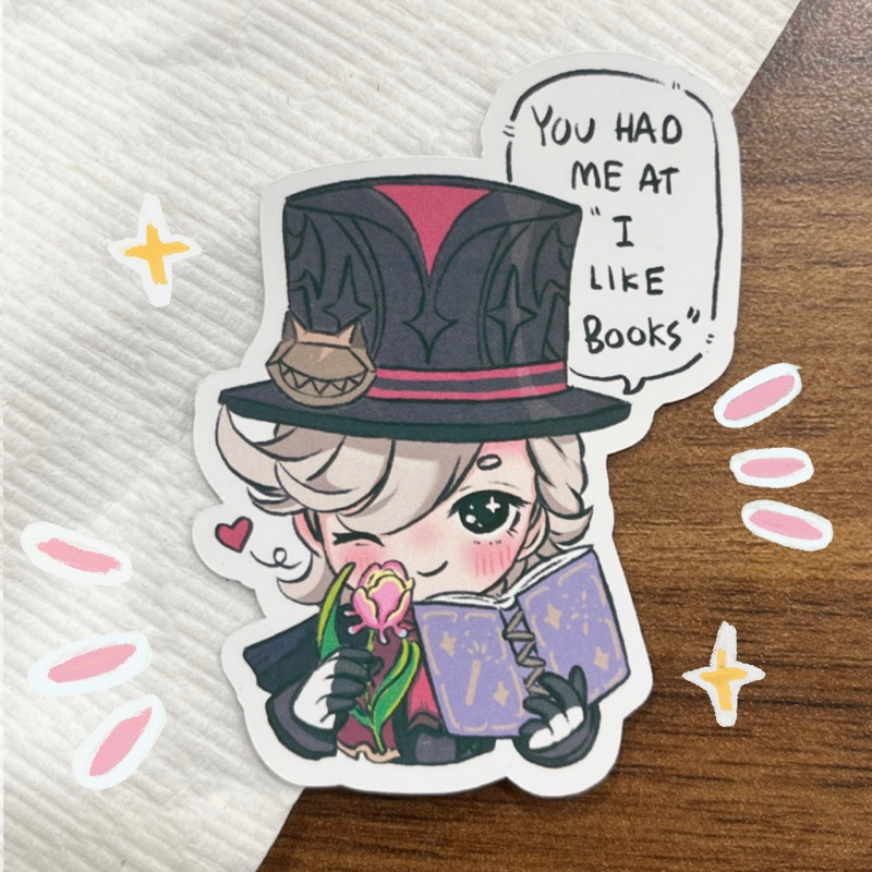 [READY STOCK] Lyney Individual Sticker I Genshin Impact Stickers I ...