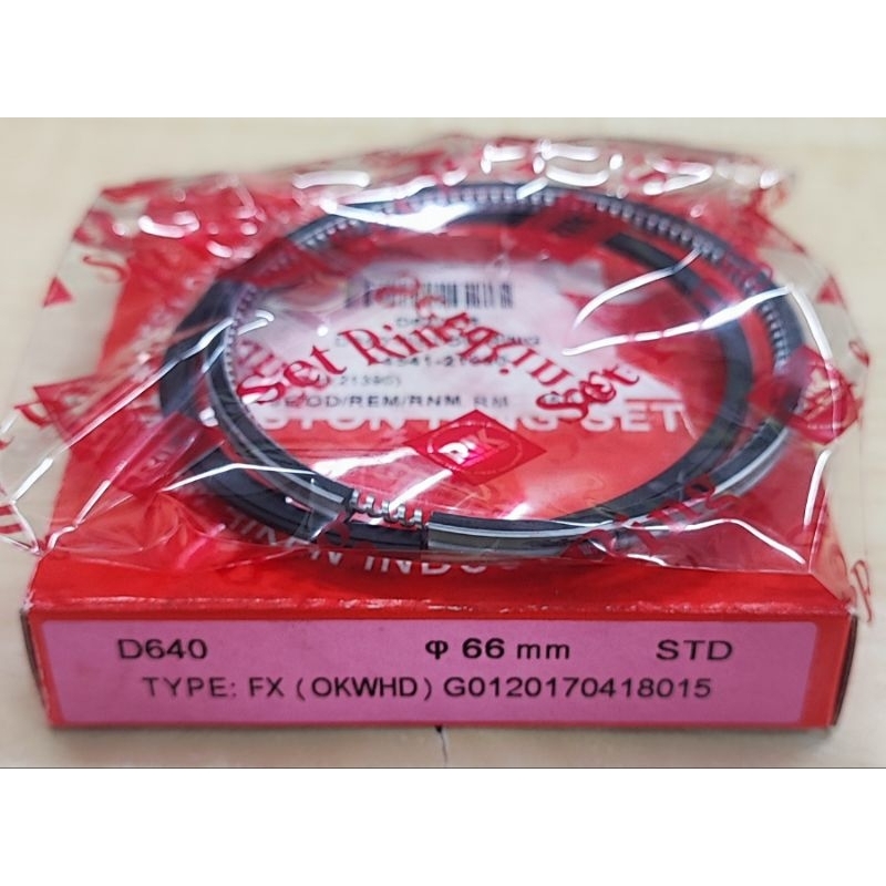 RIK piston ring for Kubota D640 ZB400 STD size 66mm | Shopee Malaysia