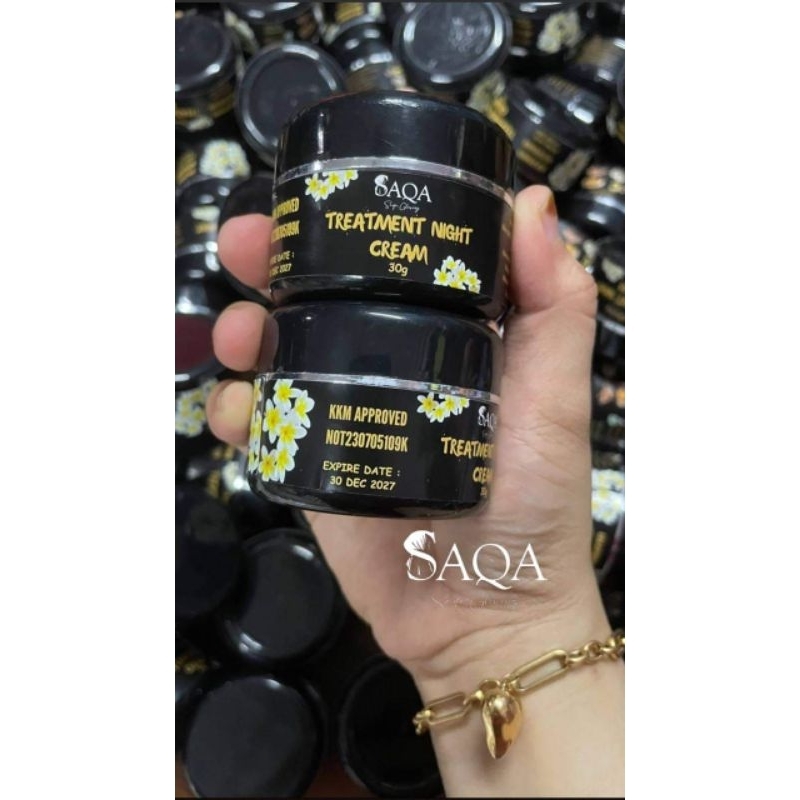 SAKA KRIM KEMBOJA SAQA TREATMENT NIGHT CREAM NEW PACKAGING 30g & 5g ...