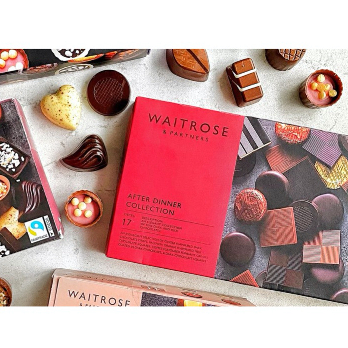 Waitrose After Dinner Collection 105g / Dark Choc Mint Thins 150g ...