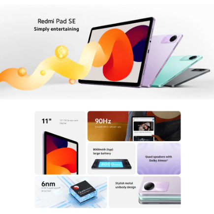 REDMI PAD SE (256GB ROM | 8GB RAM | WIFI | BLUETOOTH) 1 Year Xiaomi ...