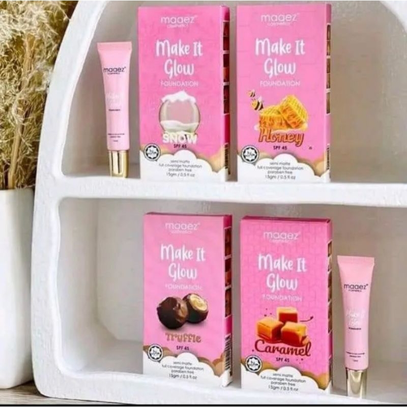 MAAEZ FOUNDATION 15ml MAKE IT GLOW | Shopee Malaysia
