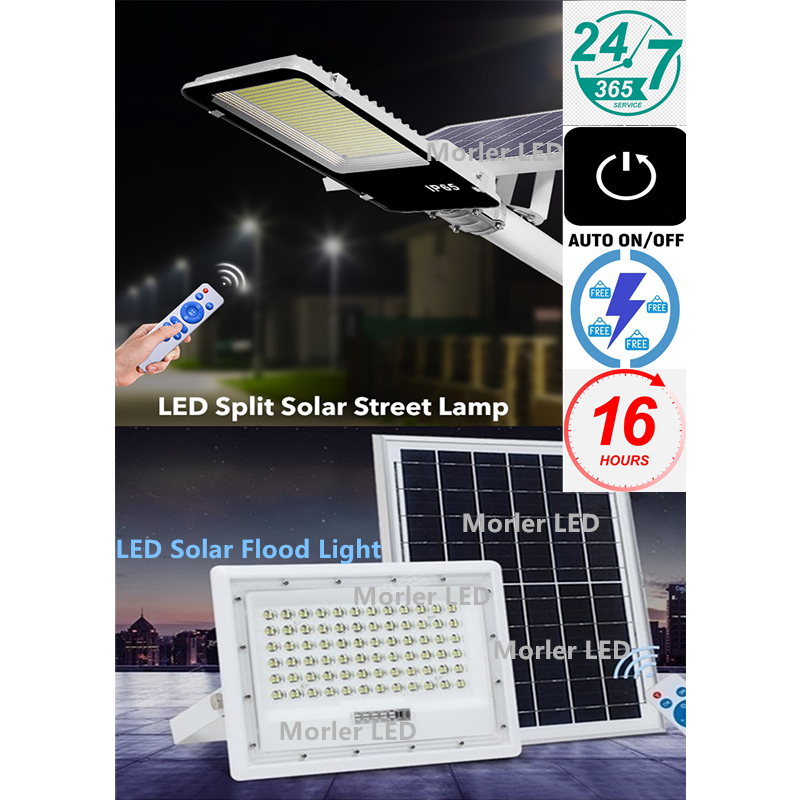 LED Solar Flood Light Spotlight Street Light 40W 60W 100W 200W 300W ...