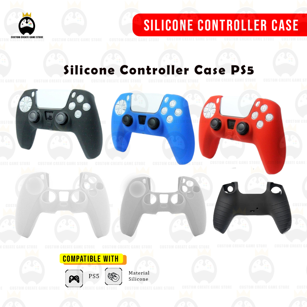 PS5 Controller Silicone Soft Case Translucent Shell DualShock5 Cover ...