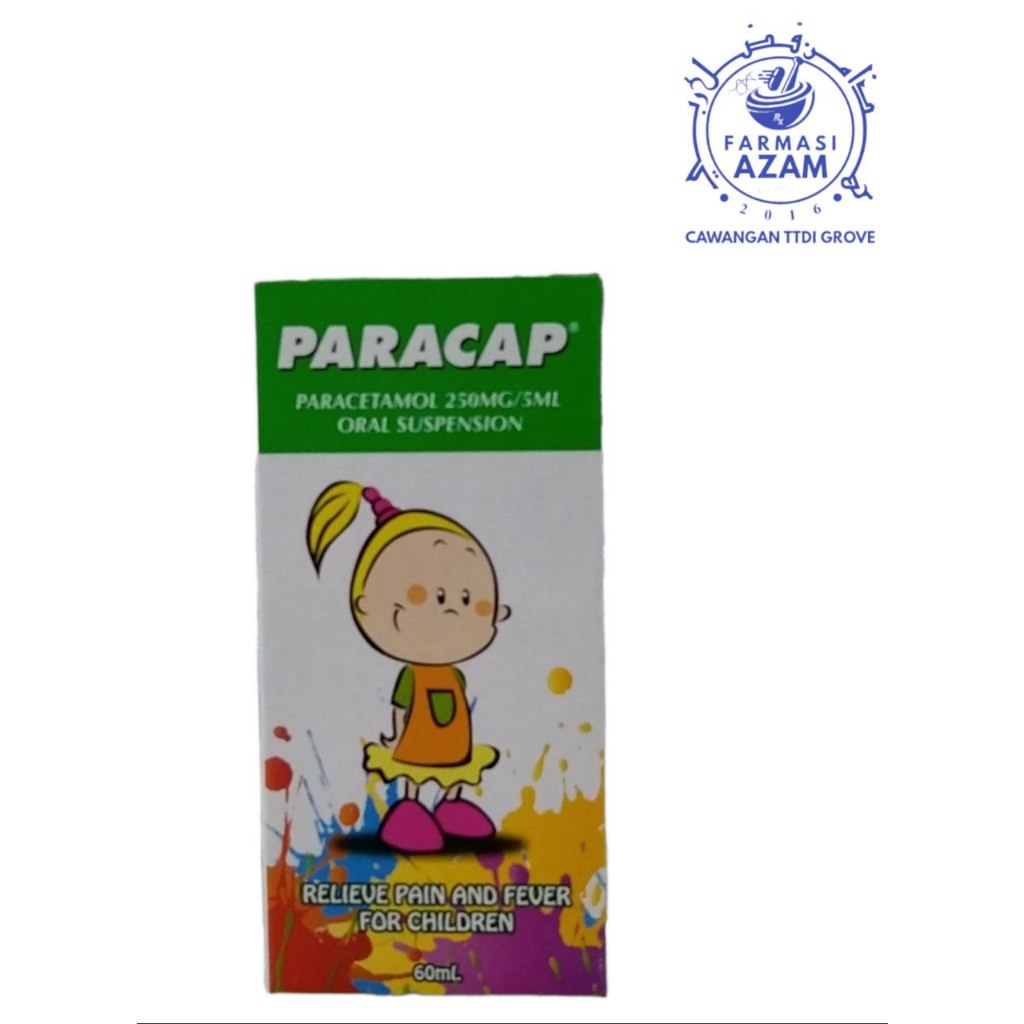 Paracap Paracetamol 250mg/5ml Orange Syrup 60ml | Shopee Malaysia