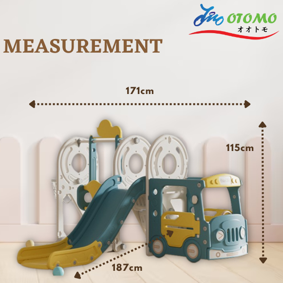 Otomo 3 in 1 Swing Slide for Kids Indoor Outdoor Playground Kids Set ...