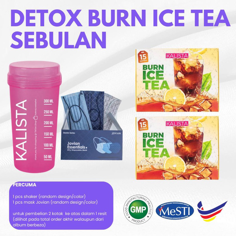 Original HQ 💥Kalista Burn Ice Tea Detox | Shopee Malaysia