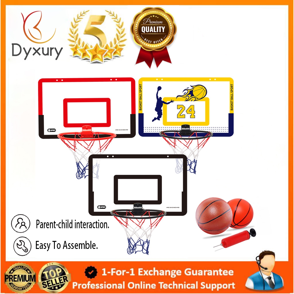 *PREMIUM* Basketball Hoop for Kids Punch & Basketball PVC Ball Board ...