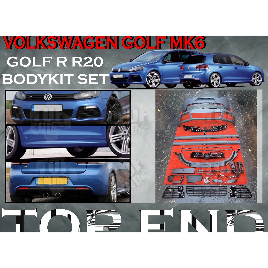VOLKSWAGEN GOLF MK6 GOLF R R20 FRONT BUMPER SIDE SKIRT REAR BUMPER ...
