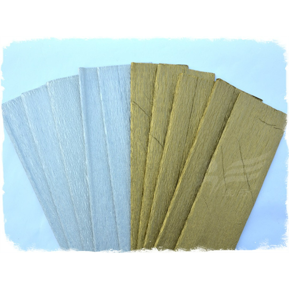 Golden&Silver Crepe Paper 50*150cm金银色皱纹纸 | Shopee Malaysia