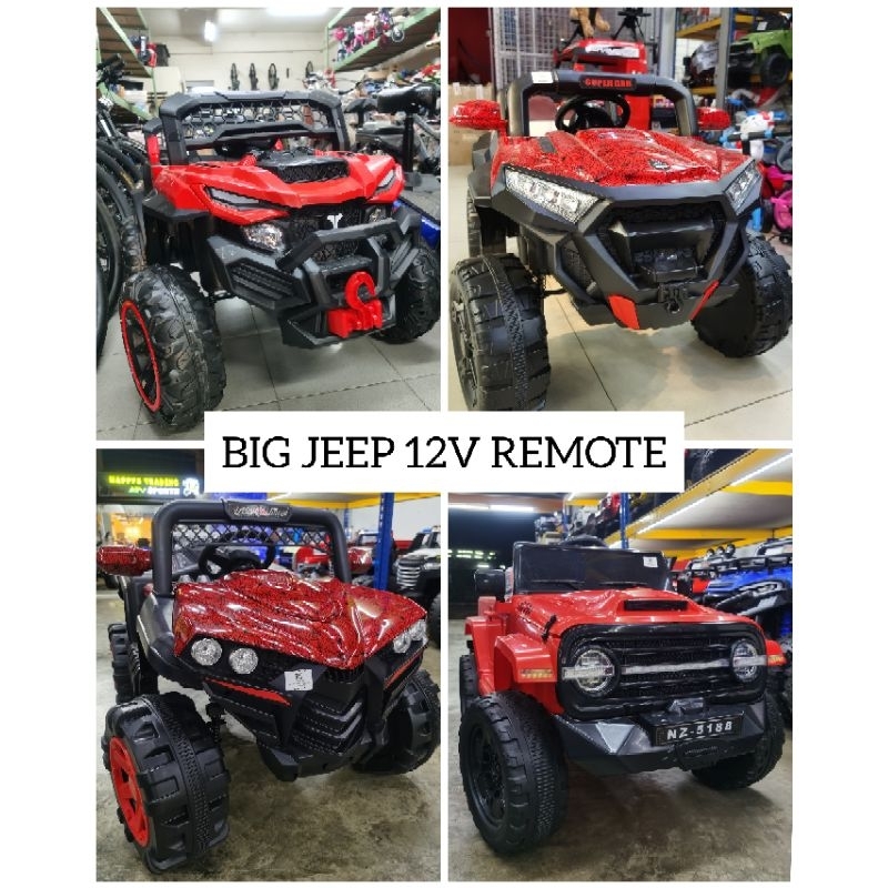 VVM: (clear stock) KERETA JEEP BUDAK BESAR 2 orang naik 12V KIDS RIDE ...