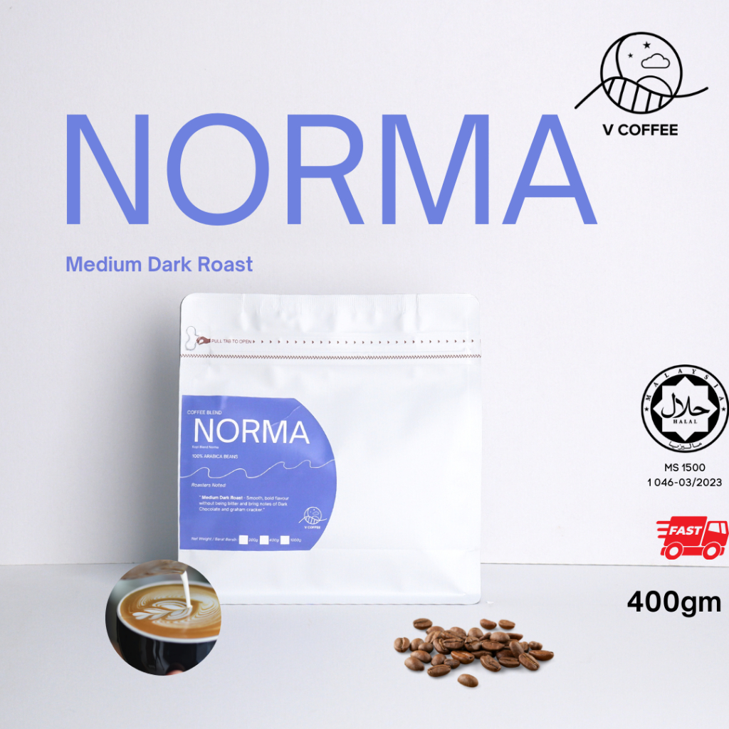 V Coffee - Norma (Medium Dark Roast) 200g/400g Arabica Coffee Bean | Shopee Malaysia