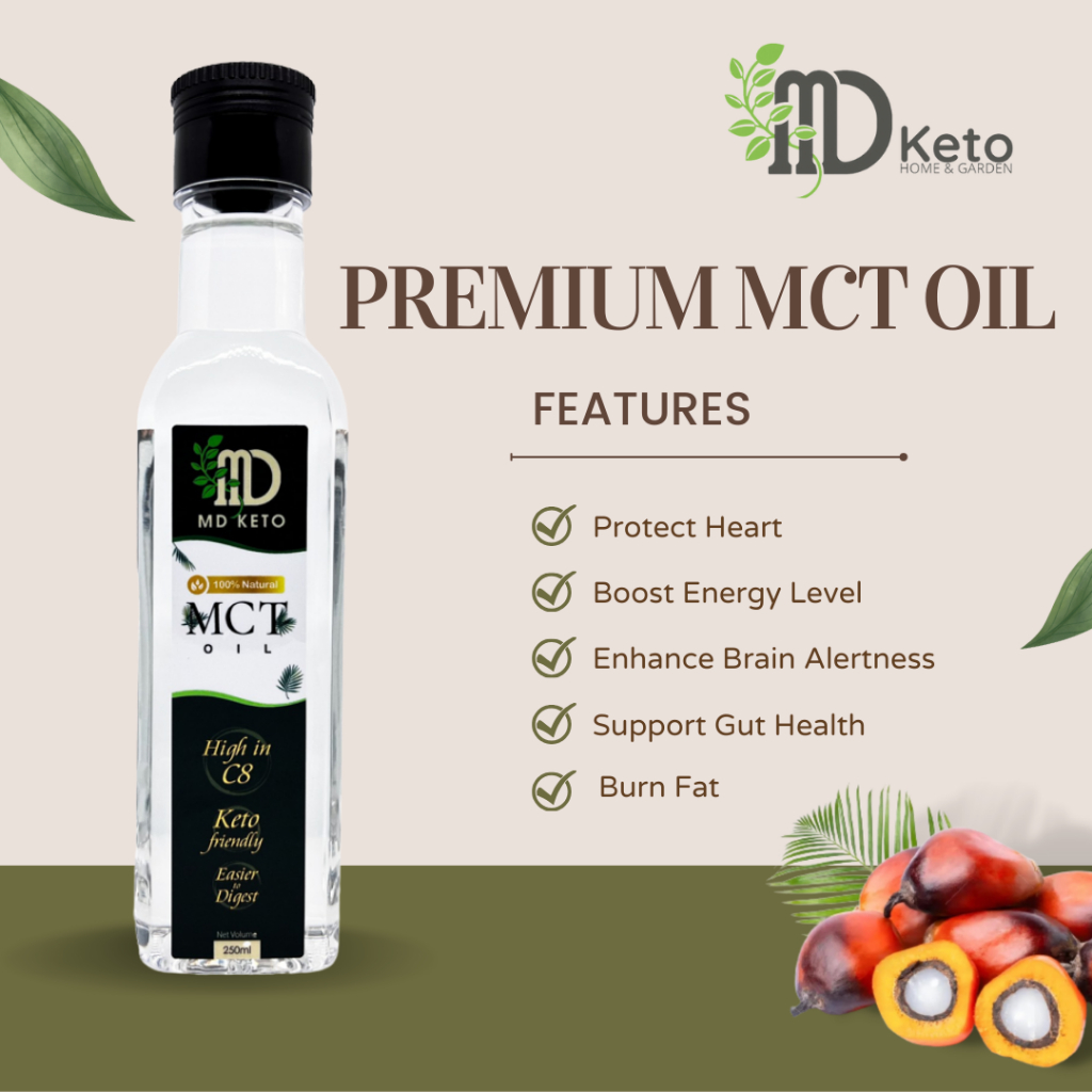 [MD Keto] Premium High quality MCT Oil 250ml HALAL for low carb keto ...