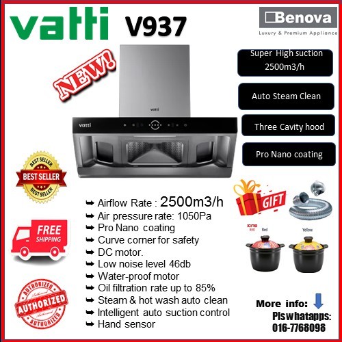 HARI RAYA SALES!! VATTI Auto Steam Clean & Three cavity high suction ...