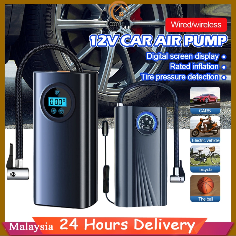 【COD】 Portable Pump Tyre Air Compressor Pump Tire Inflator Inflation ...