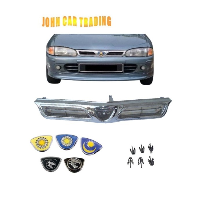 Proton Wira 1.5 Front Grille Depan Sarung Wira Satria Putra Front ...