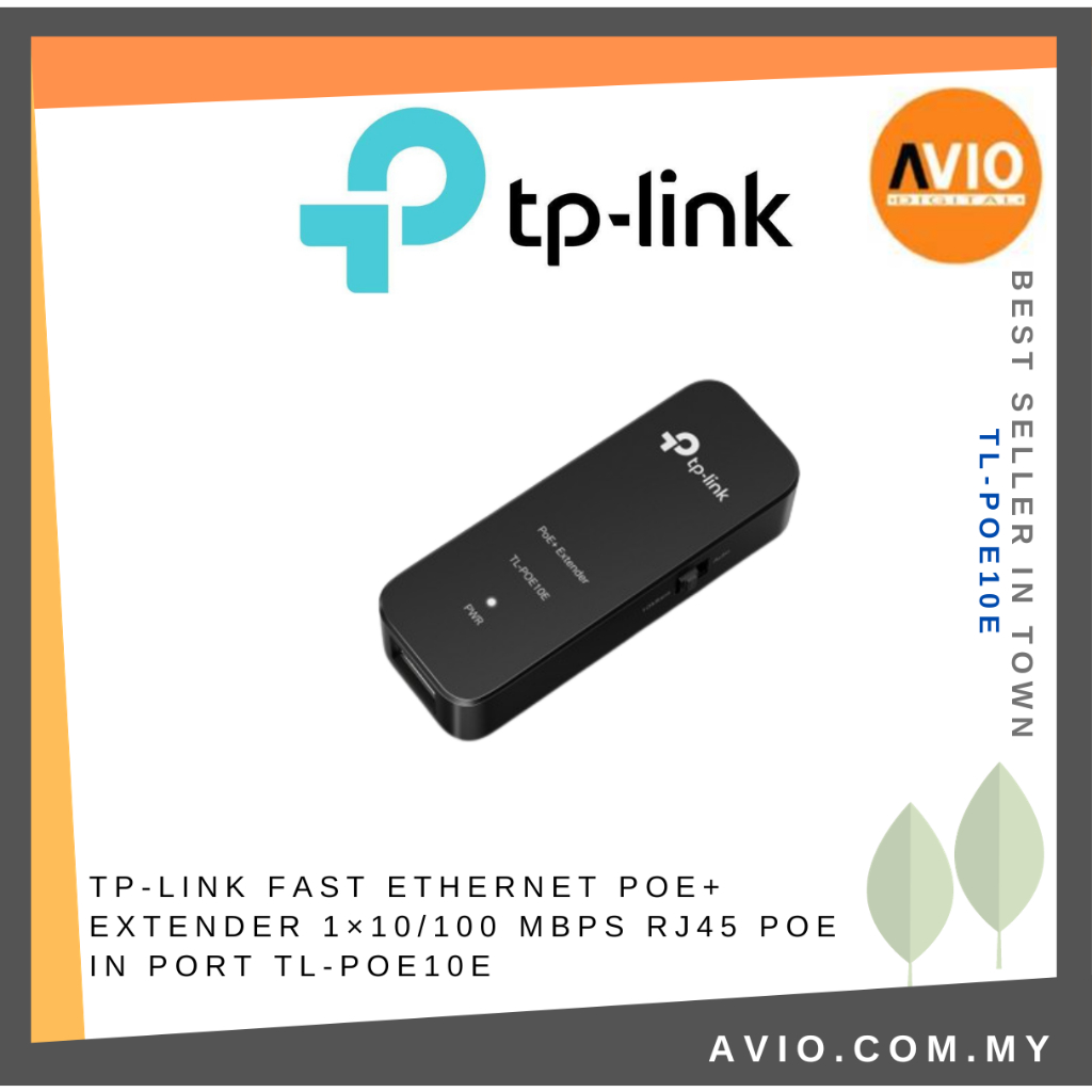 TP-LINK Tp-link Fast Ethernet PoE+ PoE Extender 1 10/100 Mbps Network ...