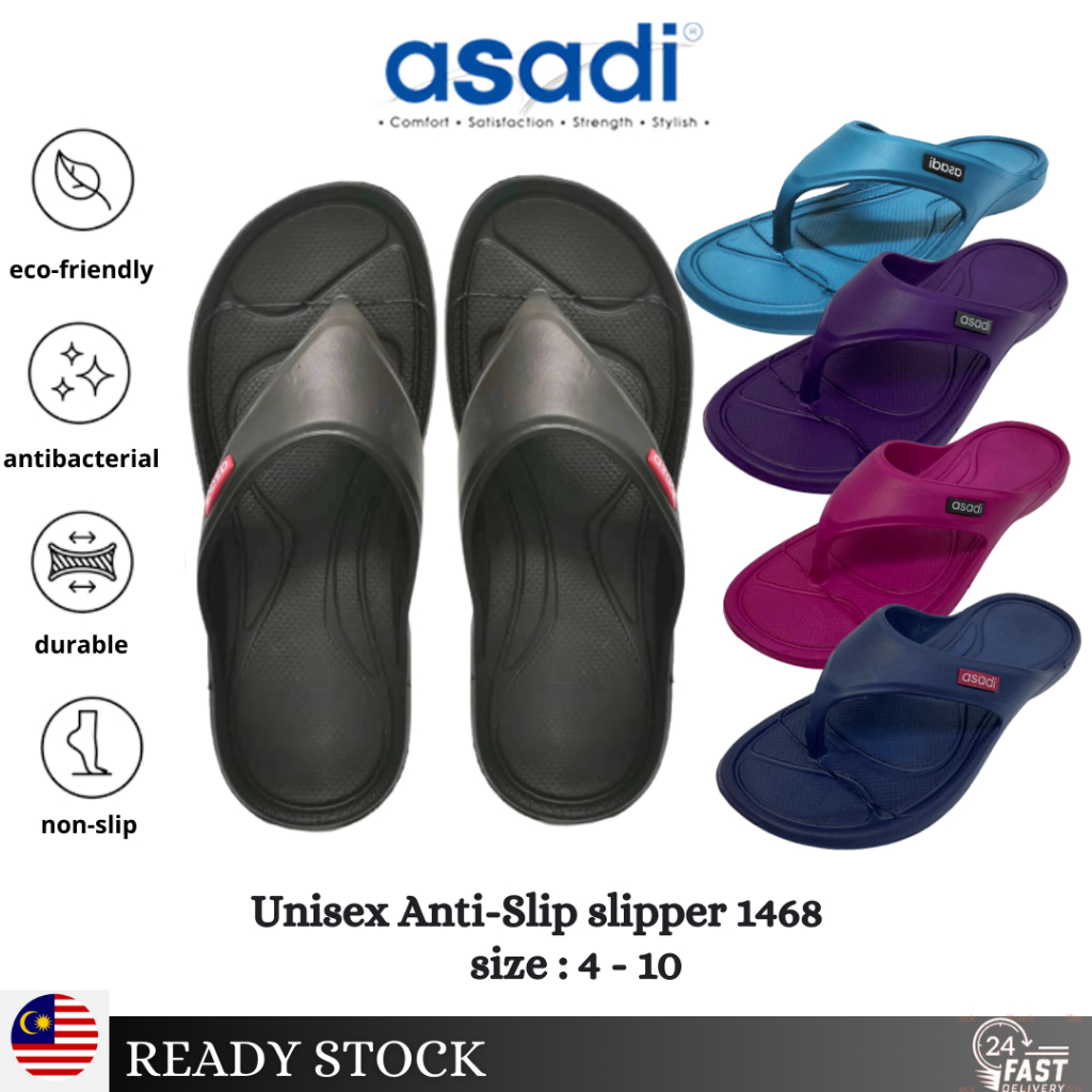asadi Unisex Anti - slippery Slipper 1425 | Selipar Unisex untuk indoor ...
