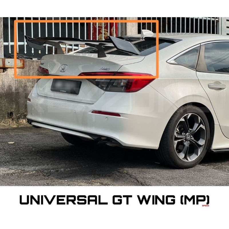 Universal GT Wing ABS9555 (MP Style) Spoiler ABS Material Without Paint ...