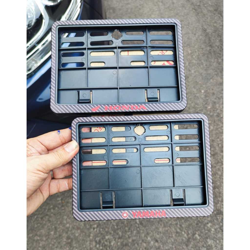 🔥YAMAHA & HONDA Carbon/Malaysia/P'tine 🔥Bingkai Motor/ Frame Plate ...