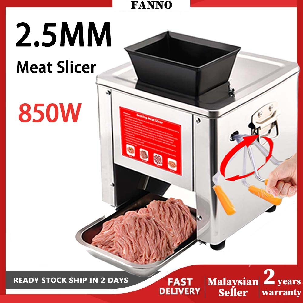 🇲🇾Premium+™ 2.5mm Blade Multifunctional Meat Slicer Meat Cutter Meat ...
