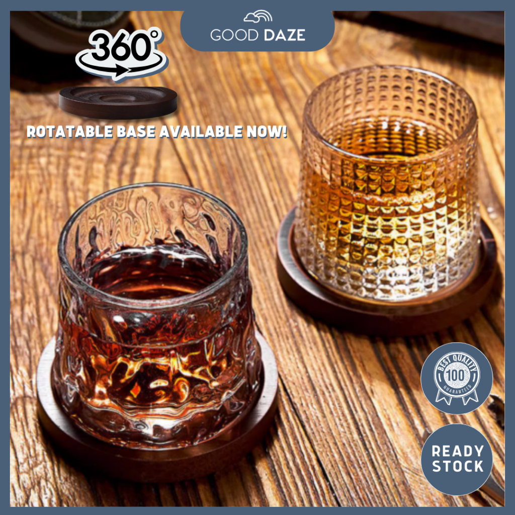 【GOOD DAZE】Wobbly Whiskey Glass whisky glass crystal Classy Liquor ...