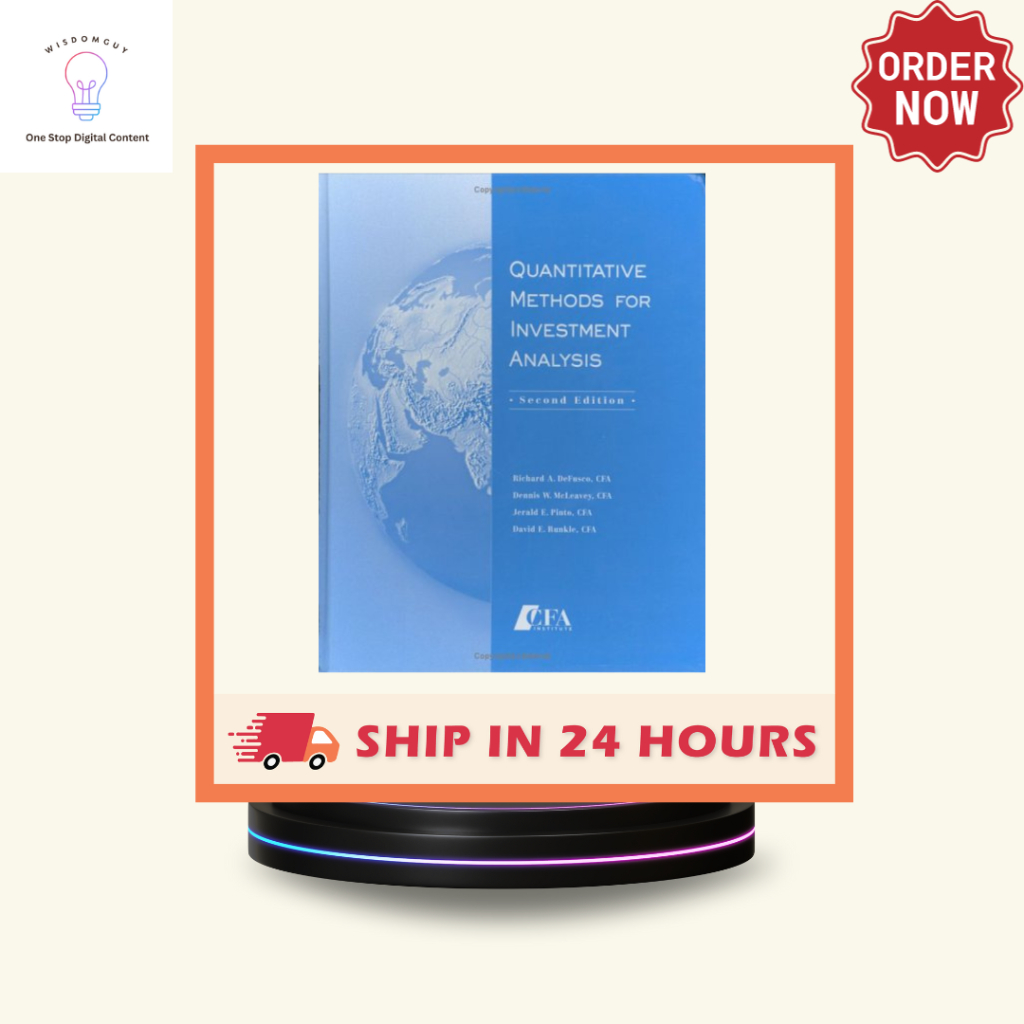 [PDF Format] Quantitative Methods For Investment Analysis | Shopee Malaysia