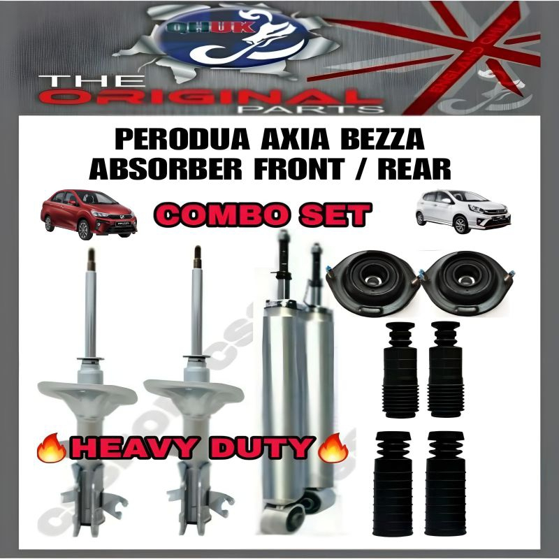 KYB RS ULTRA SAME QHUK QUALITY PERODUA AXIA BEZZA ABSORBER FRONT / REAR ...