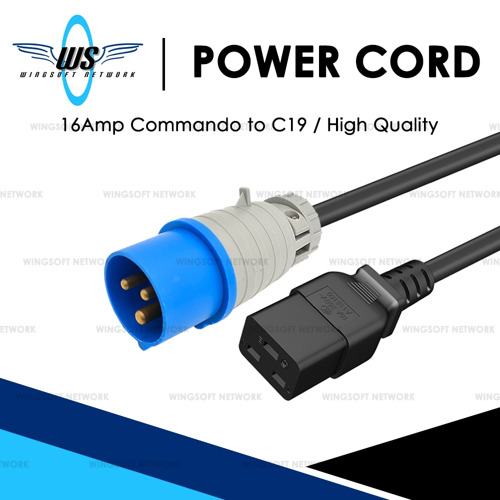16Amp Commando to C19 16A Power Cord | Shopee Malaysia