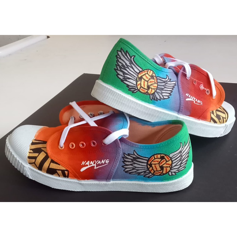 Kasut Nanyang Stylo Colouring Wings Ball Fancy Sepak Takraw STL Custom ...