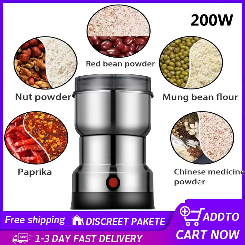 🔥4 Blades🔥Electric Coffee Grinder Pepper Machine Chopper Blender Spice ...