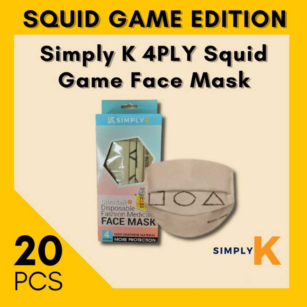 FACE MASK / 4 PLY MEDICAL FACE MASK 🔥 TOPENG MUKA SQUID GAME 🔥Face Mask ...