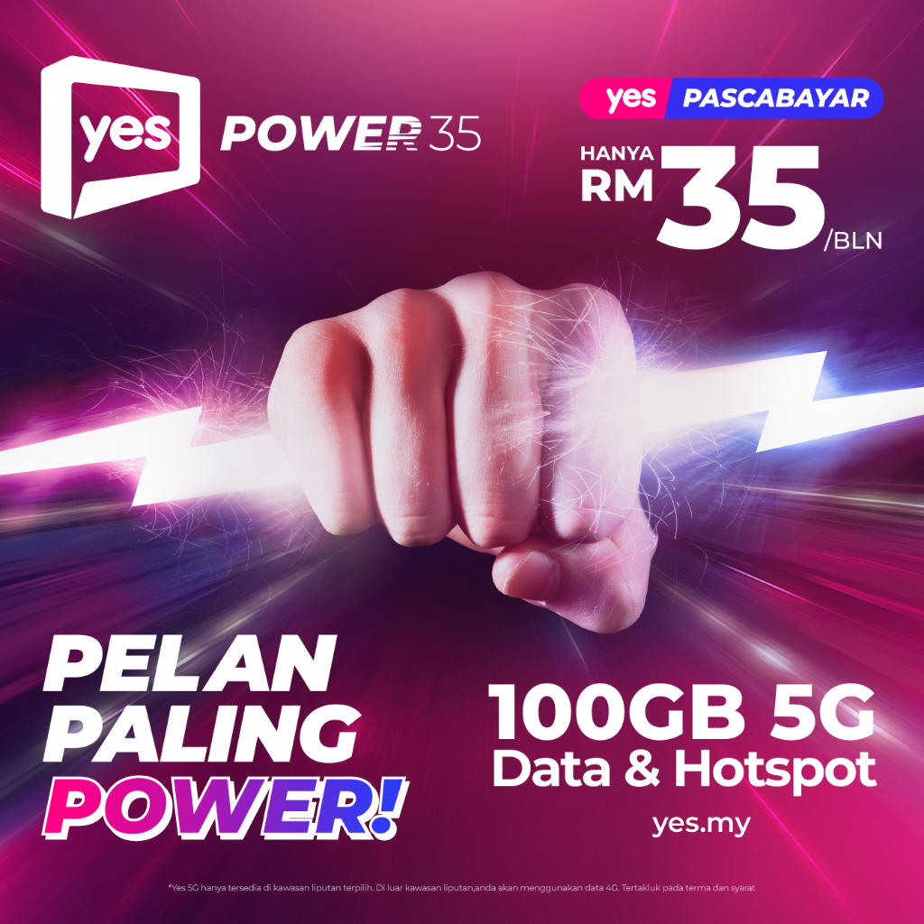 Yes Power 35 Postpaid Plan Self Register | Shopee Malaysia