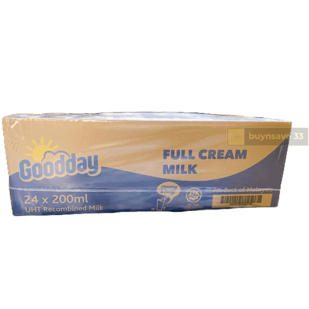 Goodday Full Cream UHT Milk / Chocolate / Strawberry 200ml x 24 (1 carton) | Shopee Malaysia
