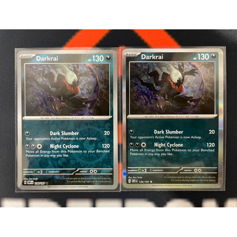 Pokemon TCG Obsidian Flames - Darkrai (Set - Near Mint) | Shopee Malaysia